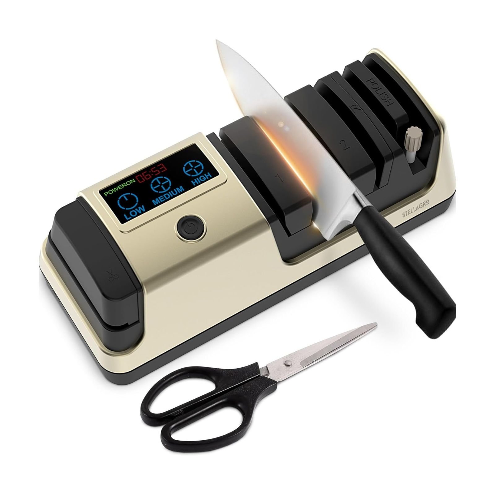 5-in-1 Electric Knife & Scissor Sharpener - Stellagro